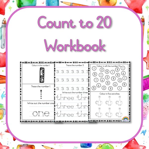 Count to 20 Workbook – Skool Pret