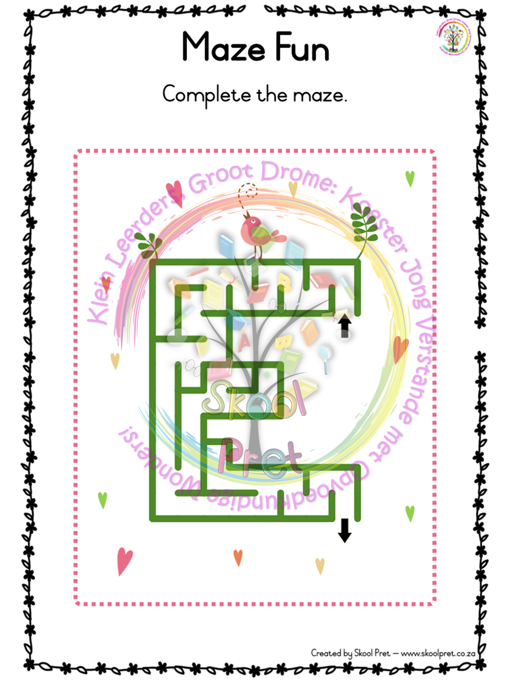 Spring Alphabet Maze Activity Book – Skool Pret