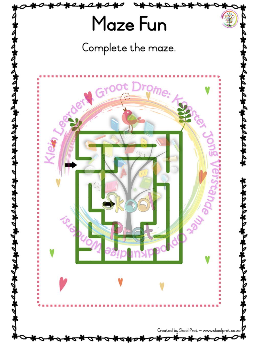 Spring Alphabet Maze Activity Book – Skool Pret