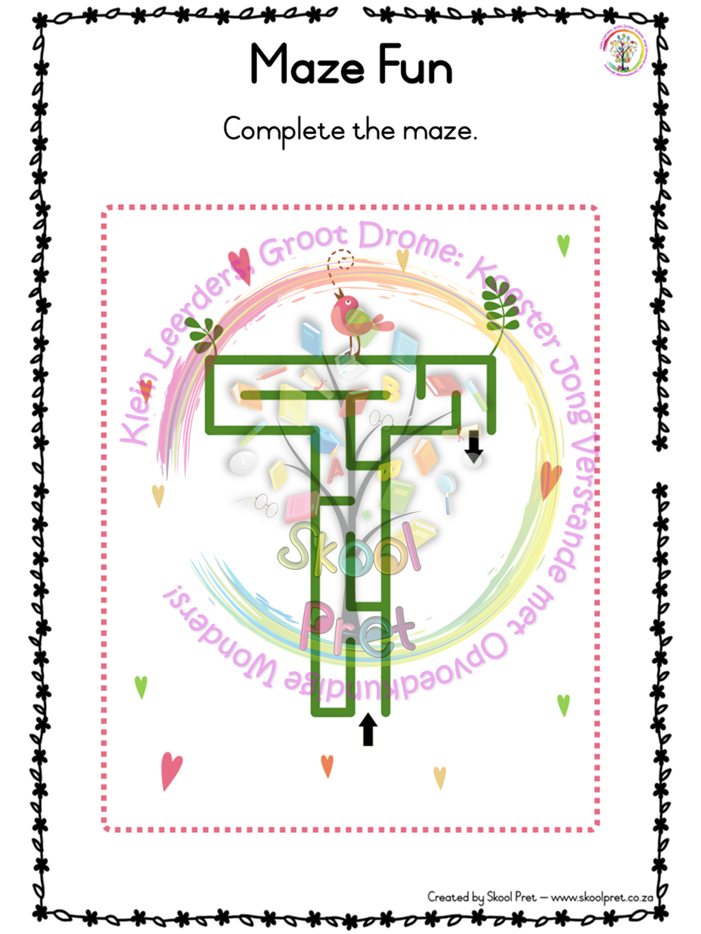 Spring Alphabet Maze Activity Book – Skool Pret